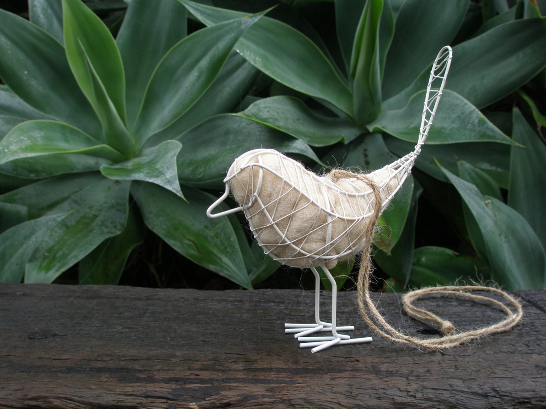 Native Bird Nester. Wire Bird With Llama Fibre Nesting Material, Love ...