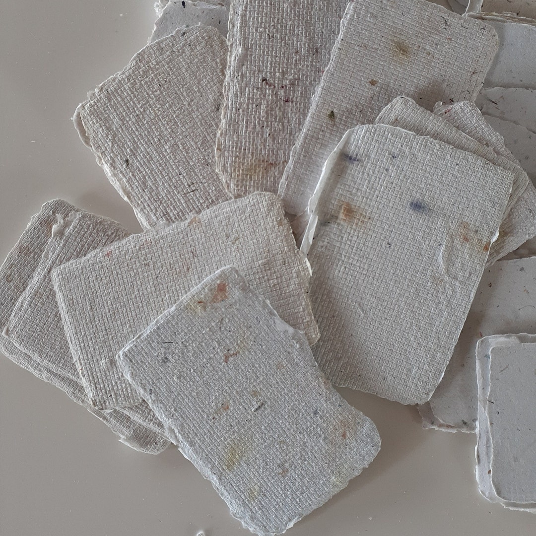 Box of 150 Rejected Handmade Recycled Scrap Paper Pieces / Cards ...