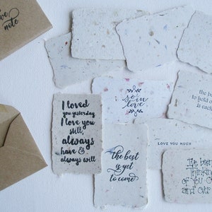 Love Notes Set, Handmade Paper Love Notes, Homemade Love Notes With ...