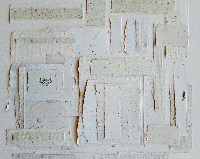 Handmade Recycled Collage Paper, Junk Journal Mixed Paper Pack in ...