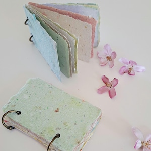 TINY Colourful Handmade Recycled Paper Note Book / Mini Journal - Etsy