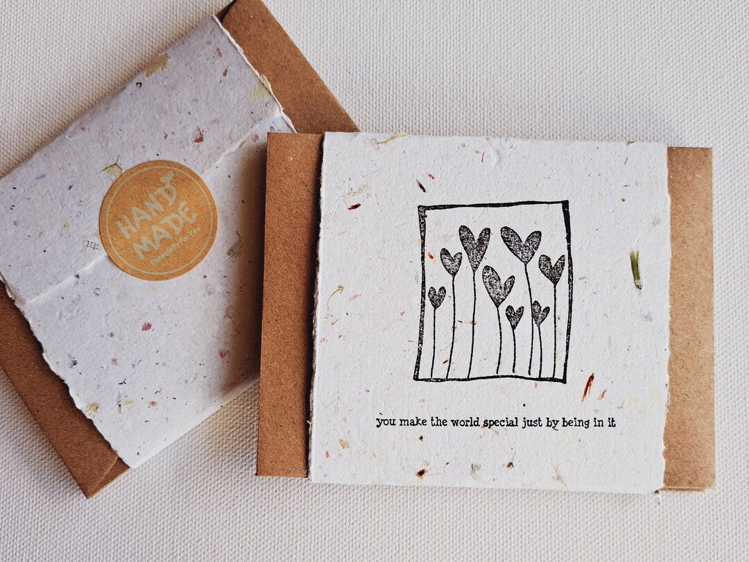 10 Mini Cards With Envelopes for Teachers, Parents, Friends. Handmade ...