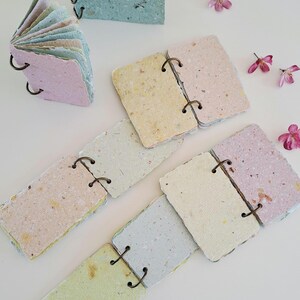 TINY Colourful Handmade Recycled Paper Note Book / Mini Journal - Etsy