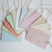 Handmade Recycled Paper Tags - 100 Gift Tags - Bulk Swing Tags - Deckle ...
