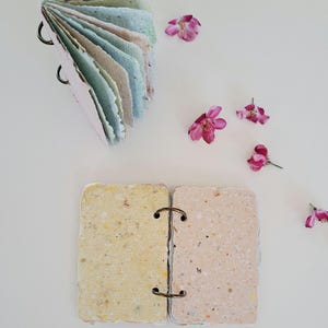 TINY Colourful Handmade Recycled Paper Note Book / Mini Journal - Etsy