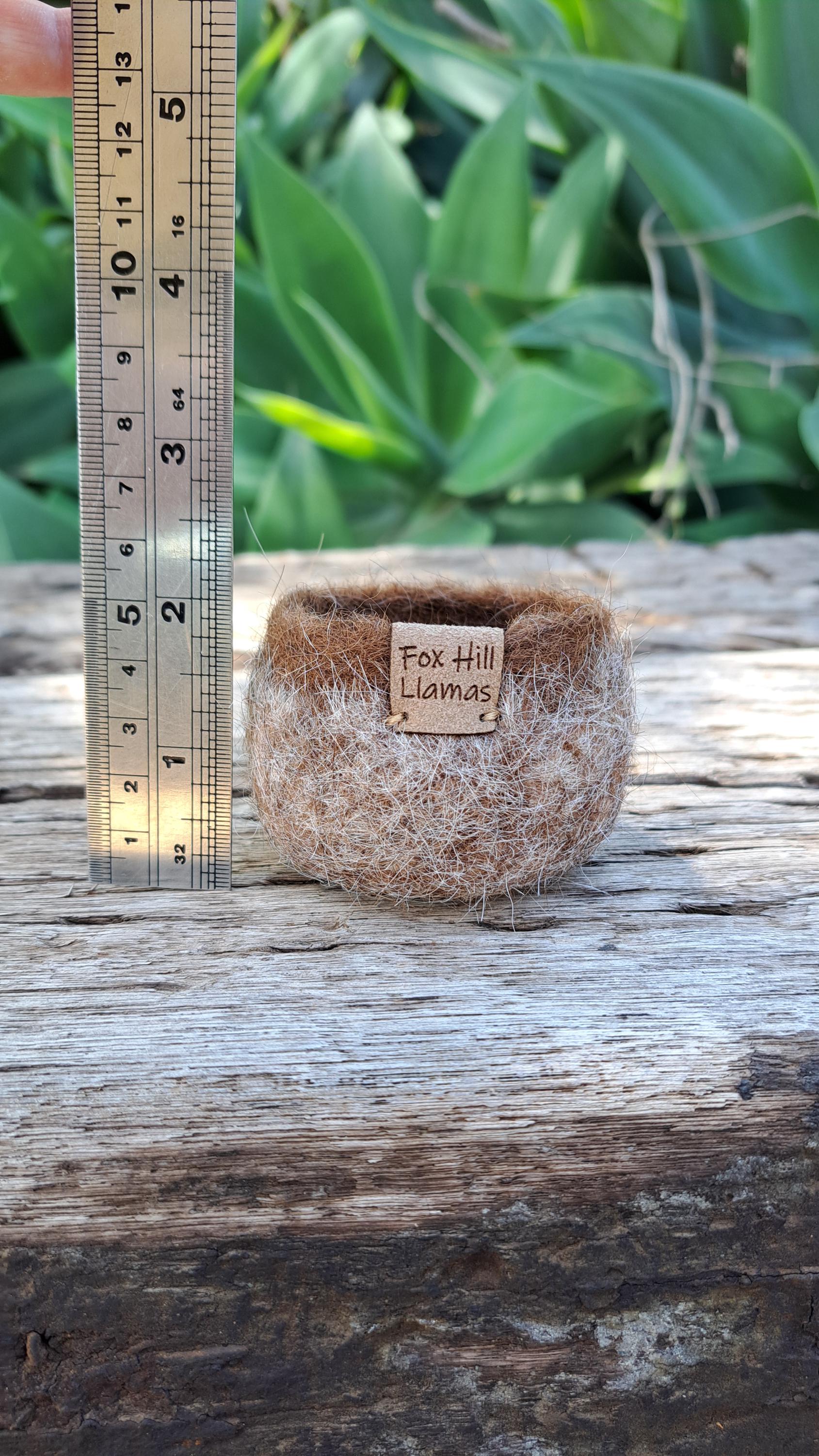 Soft Little Llama Fibre Pod, Fuzzy Bowl for Rustic Farmhouse Decor - Etsy