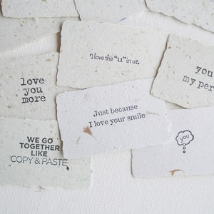 Love Note Kit With Hand Made Paper. Mini Notes With Envelopes. Homemade ...
