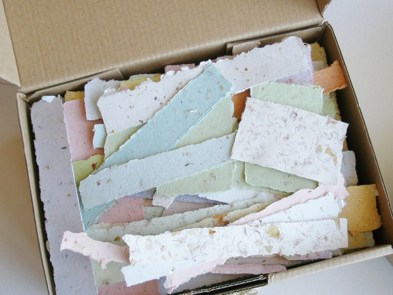 Box of Small Paper Pieces for Torn Paper Artists Torn Paper - Etsy