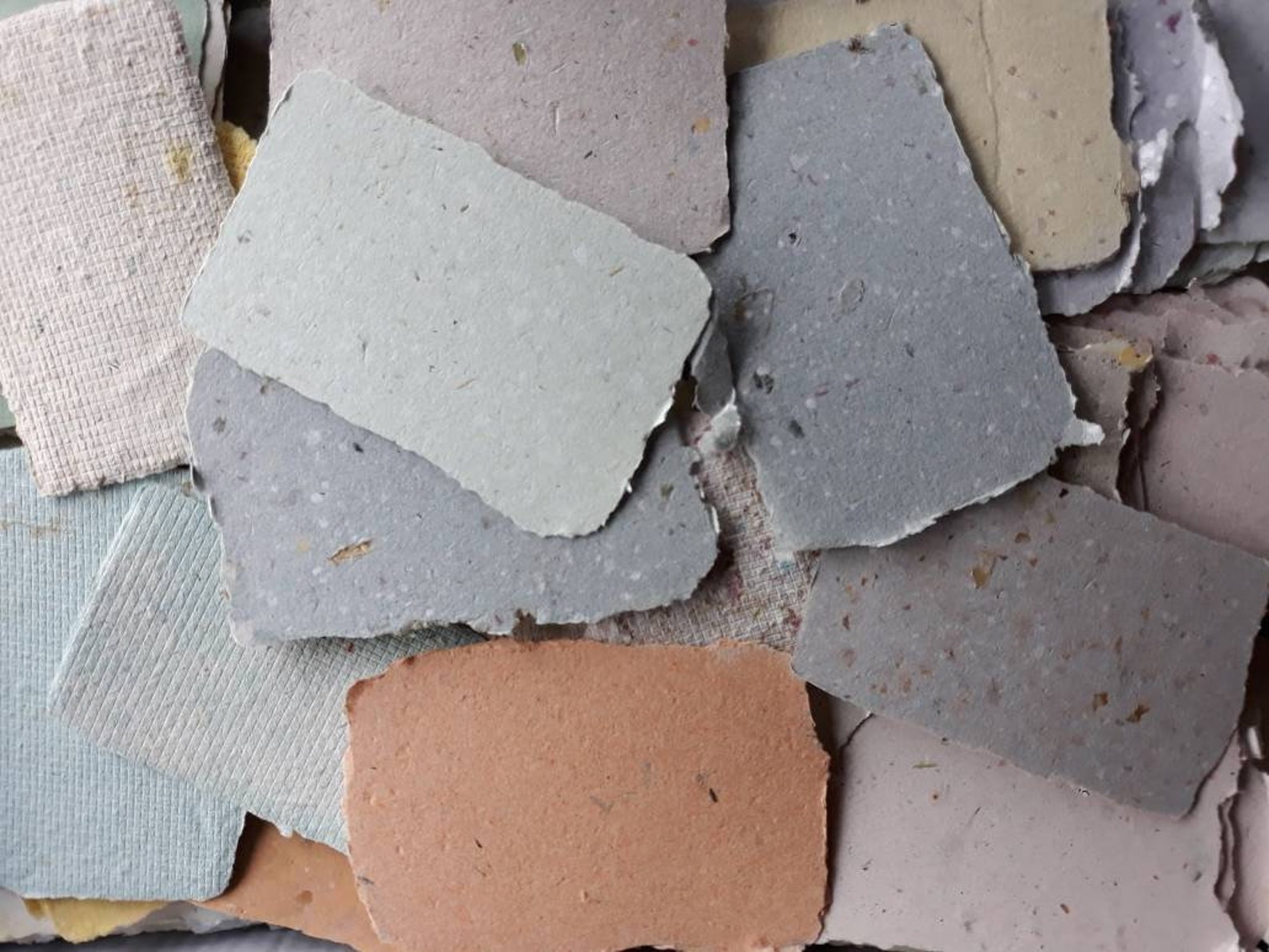 150 Scrap Paper Pieces / Cards for Art Project Handmade | Etsy