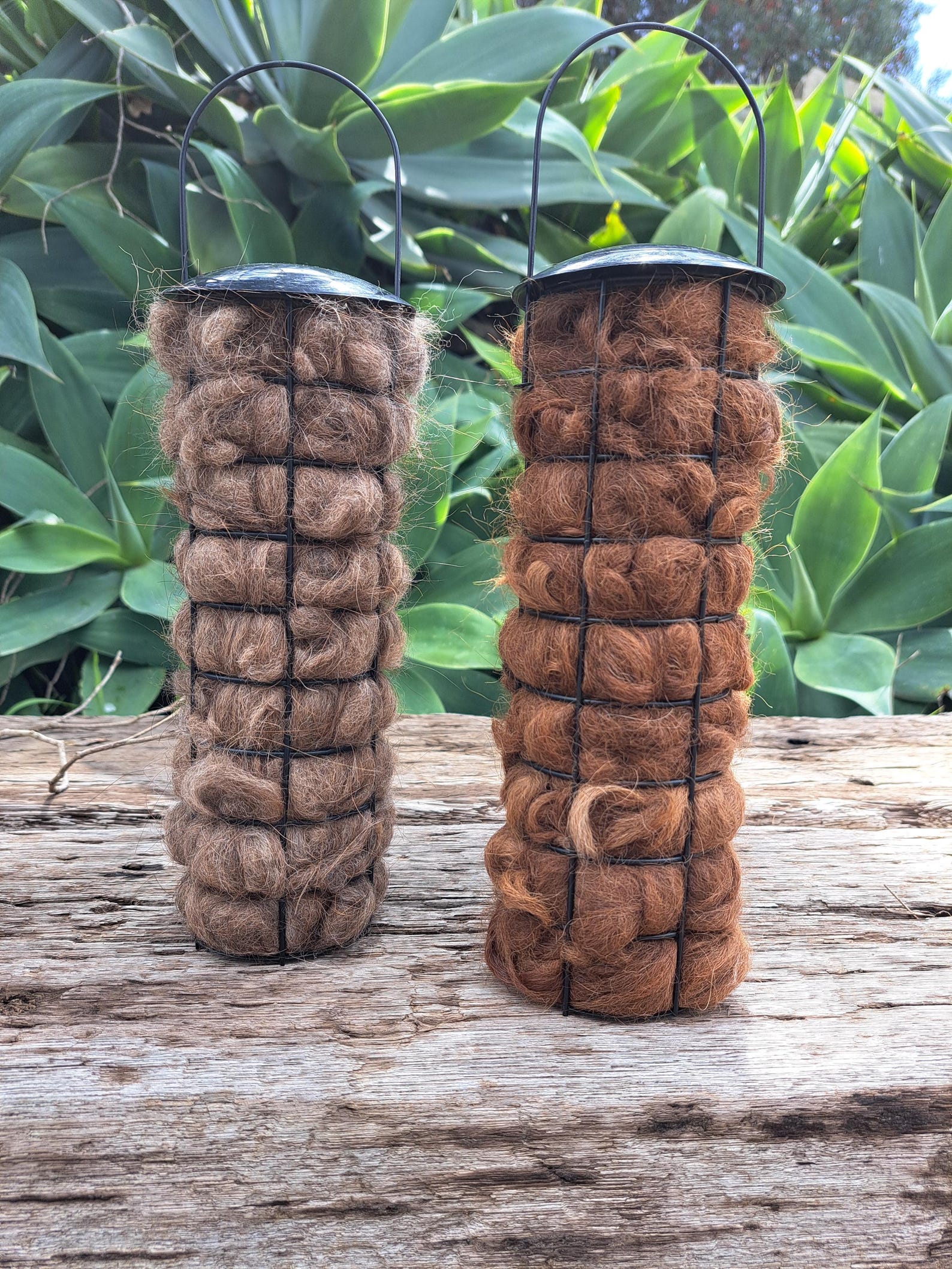 Llama Fibre Bird Nester: Natural Nesting Material in Black Holder - Etsy