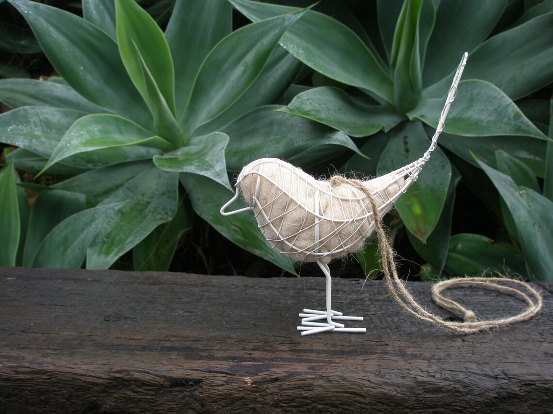 Native Bird Nester. Wire Bird With Llama Fibre Nesting Material, Love ...