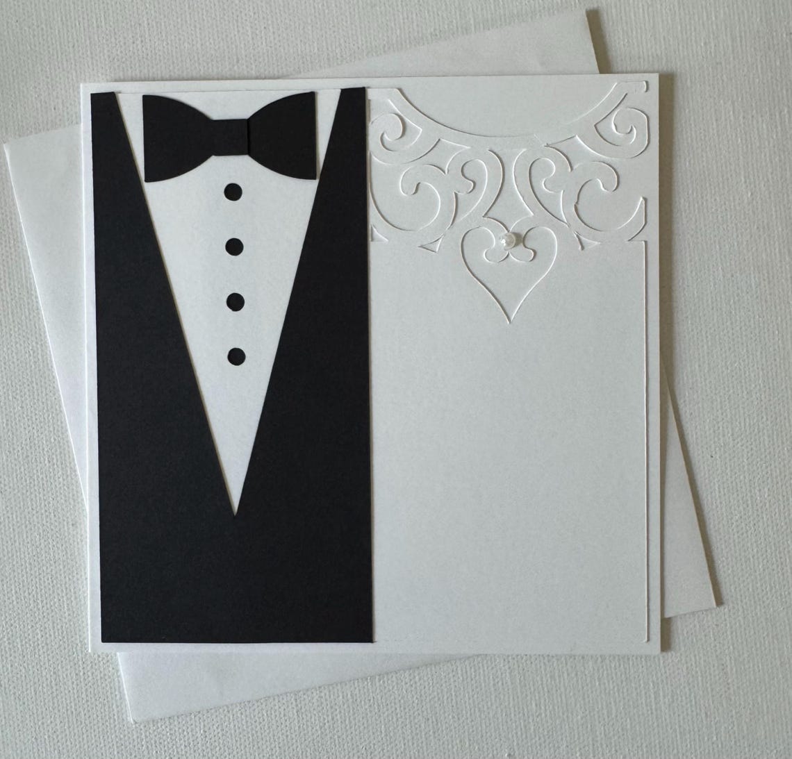 Bride and Groom Card - Etsy