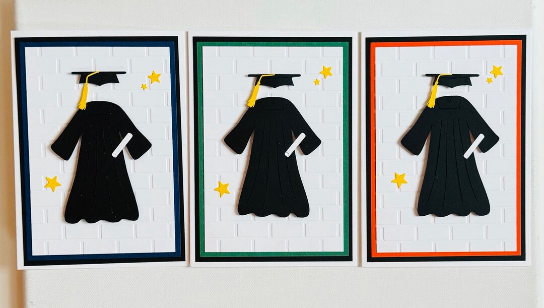 Graduation Gown Card - Etsy