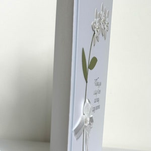 Three Flower Stem Wedding Card - Etsy