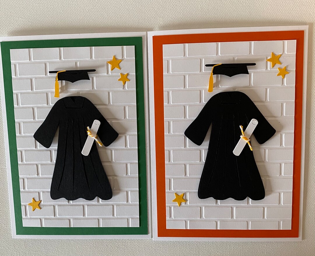 Graduation Gown Card - Etsy