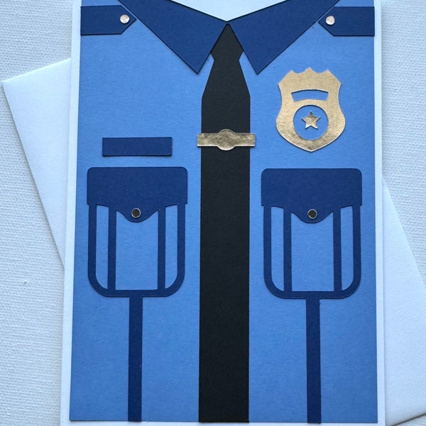 Police Officer Card - Etsy