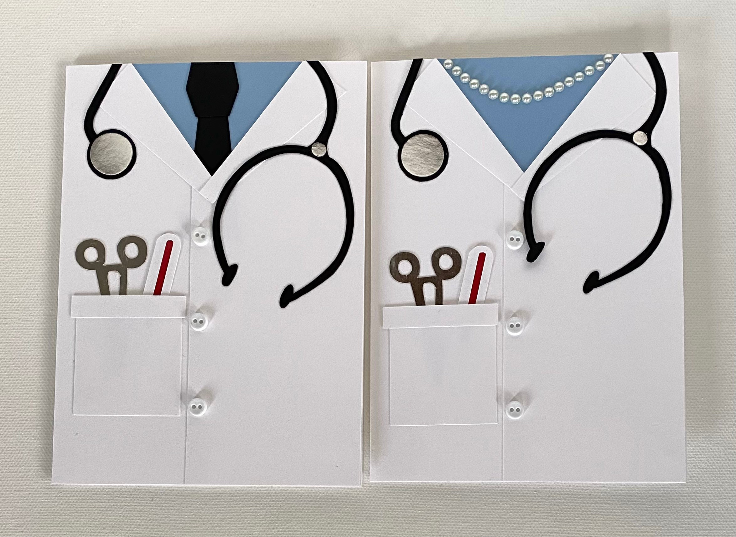 Doctor Card Medical School Graduation Card White Coat - Etsy