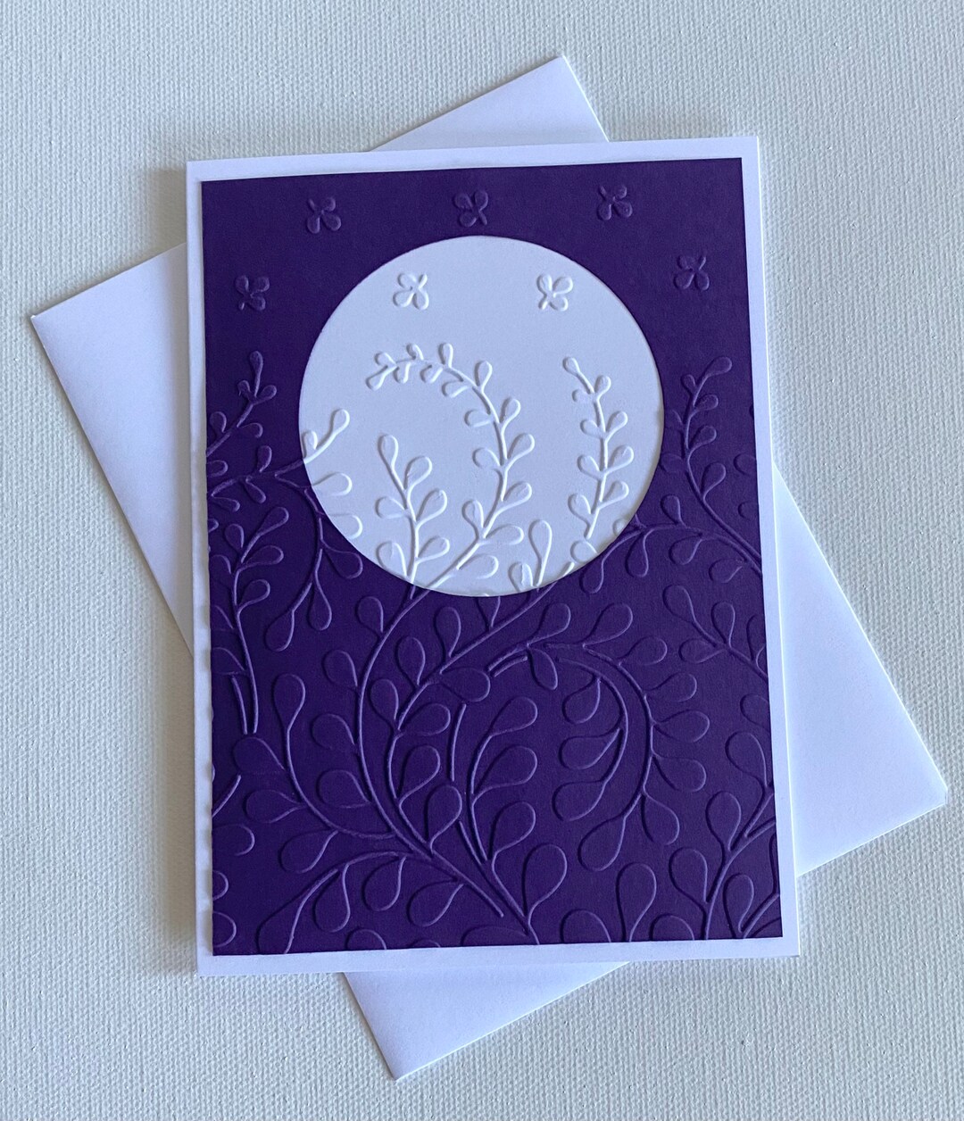 Embossed Sympathy Card - Etsy
