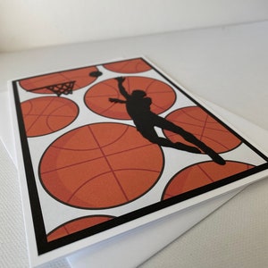Basketball Birthday Card - Etsy