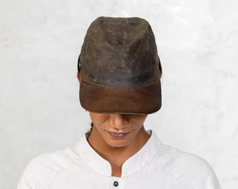 Leather Kepi Hat - Etsy