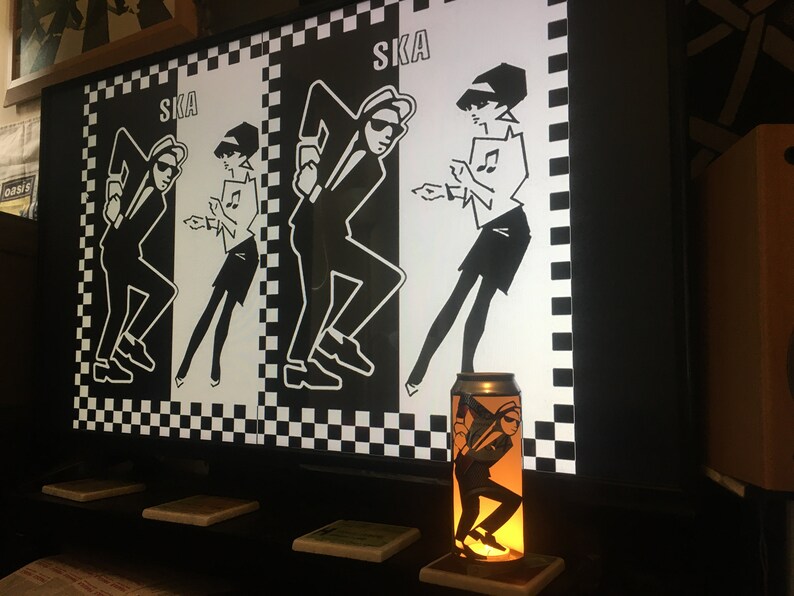 2 Tone Dancer Beer Can Lantern: Ska Madness the Specials Pop - Etsy UK