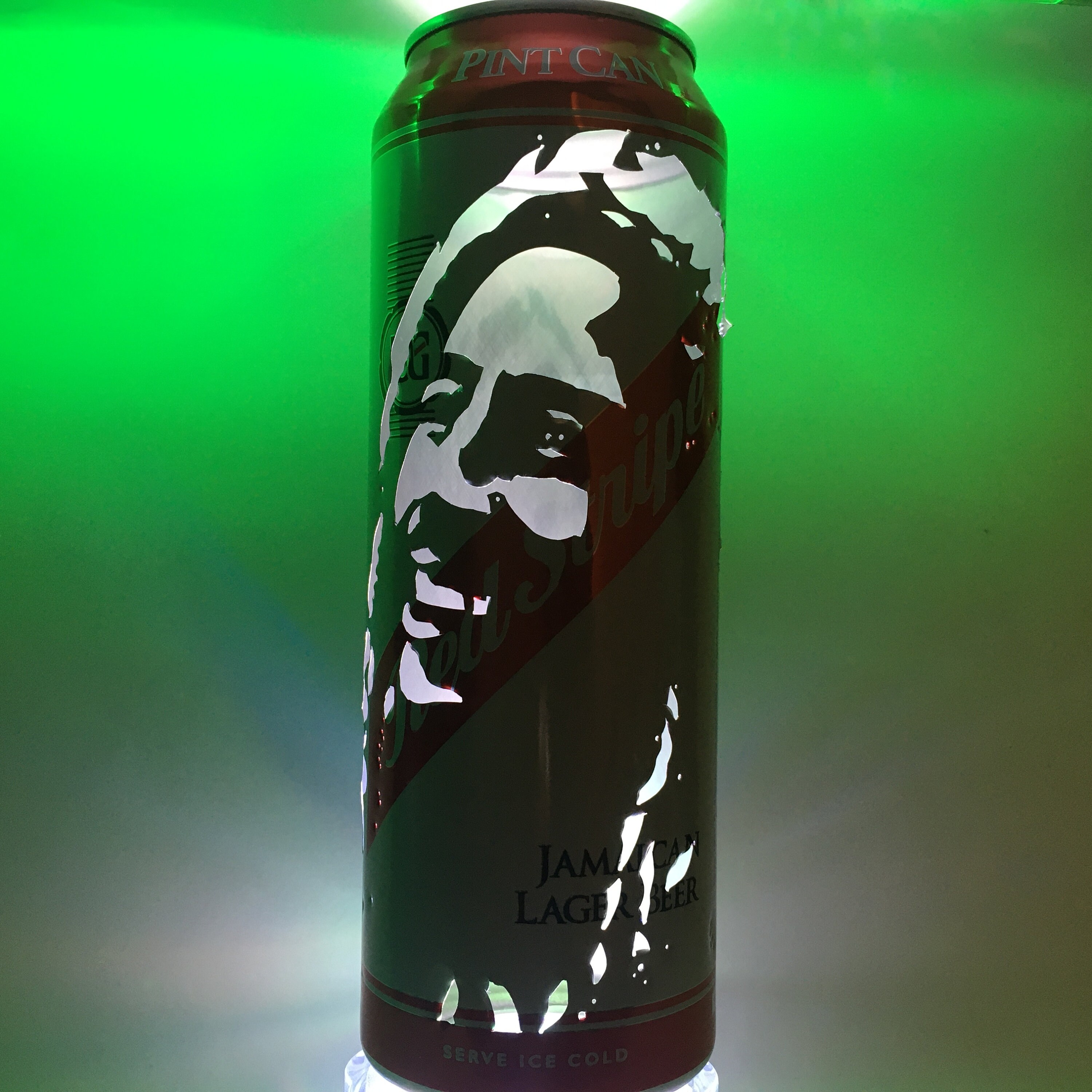 Bob Marley Beer Can Lantern Jamaica Red Stripe Reggae Pop Art | Etsy UK