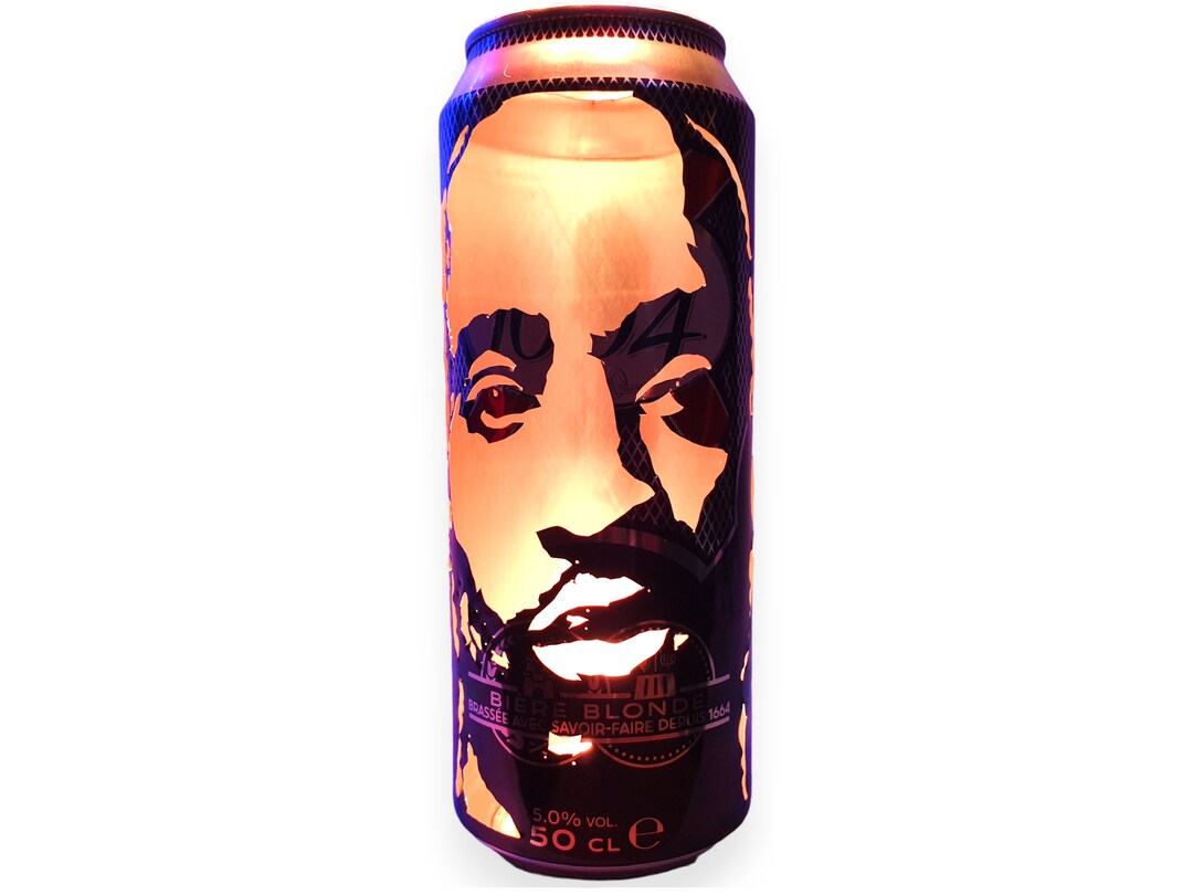 Tupac Shakur Beer Can Lantern 2pac Hip-hop Pop Art Candle Lamp Unique ...