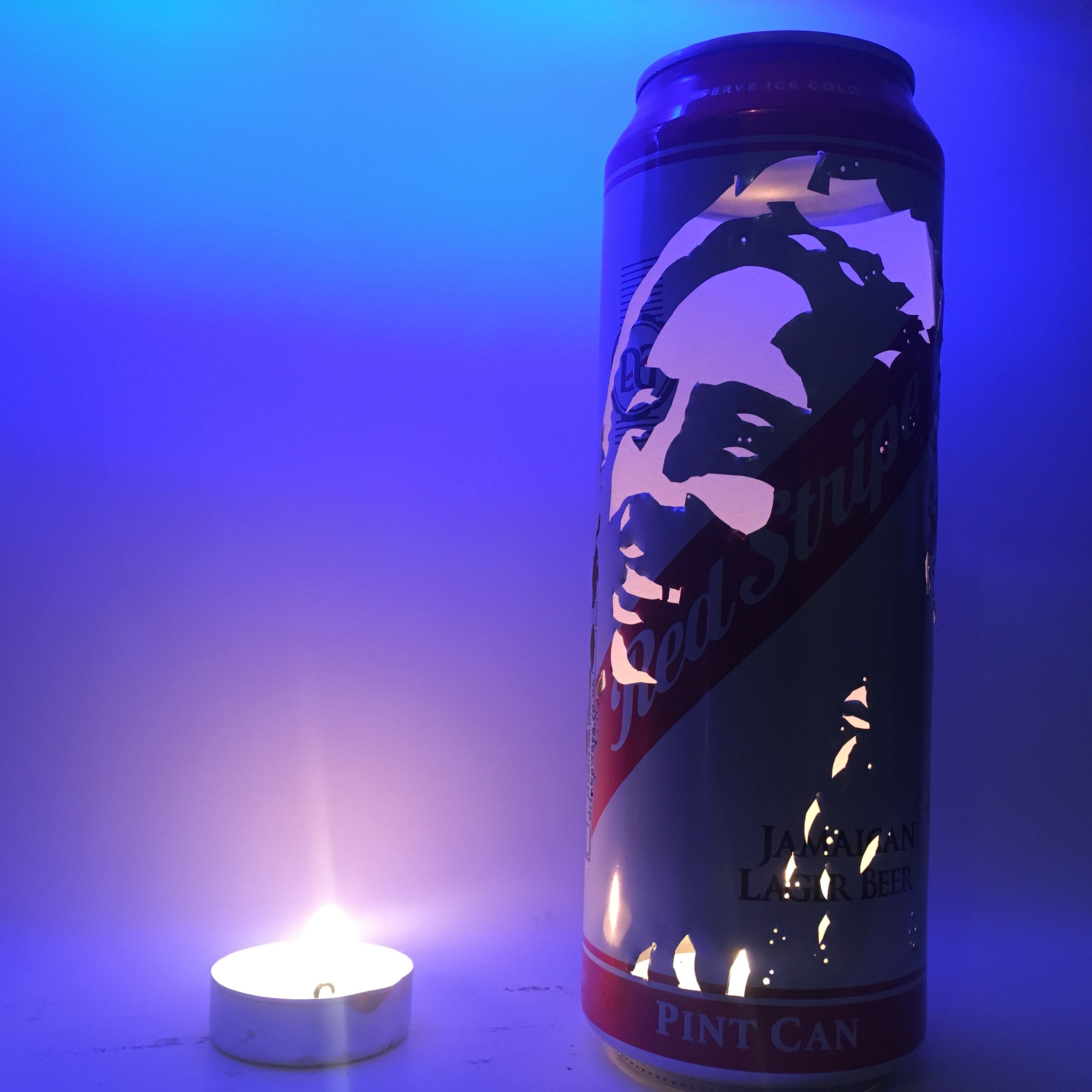 Bob Marley Beer Can Lantern Jamaica Red Stripe Reggae Pop Art | Etsy UK