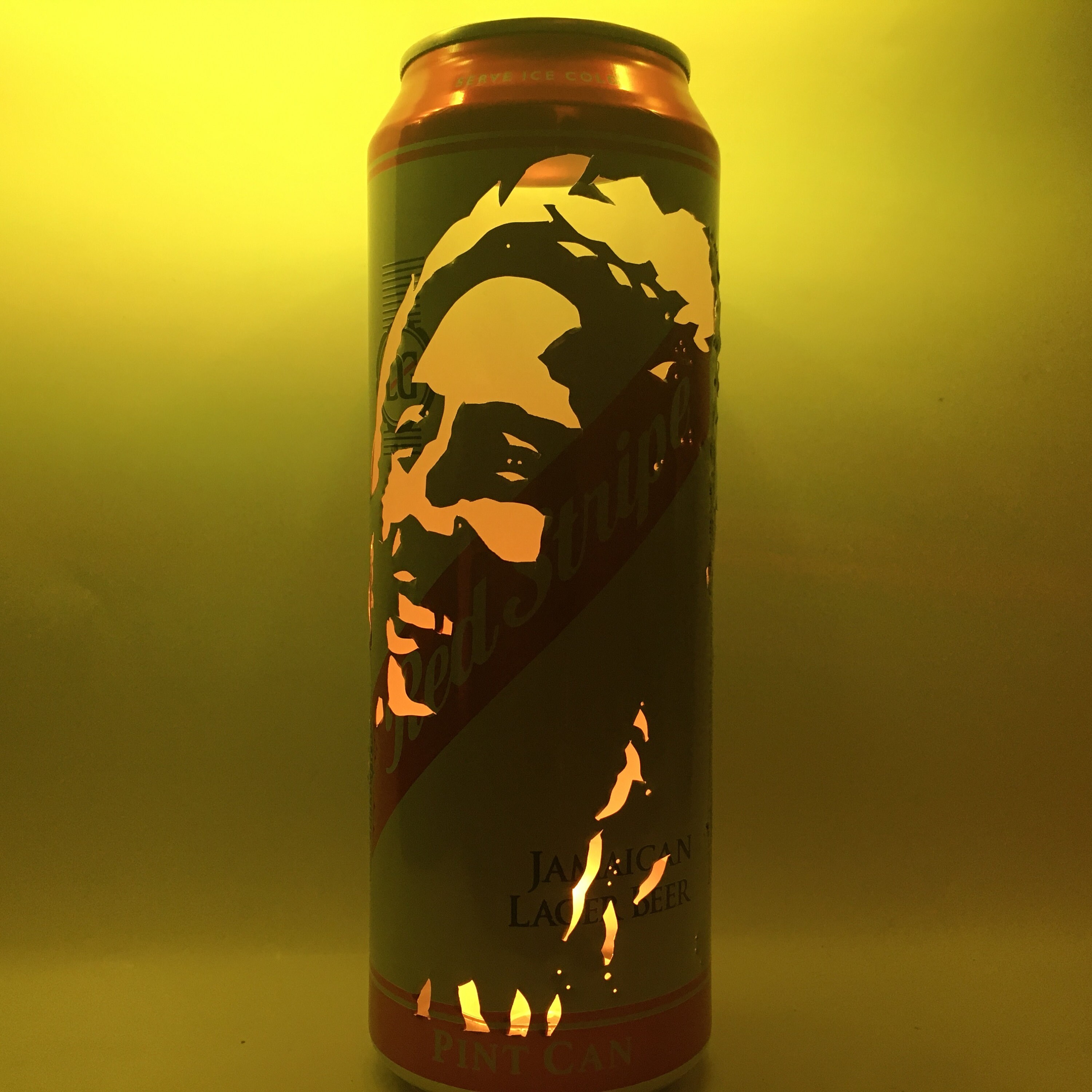Bob Marley Beer Can Lantern Jamaica Red Stripe Reggae Pop Art | Etsy UK