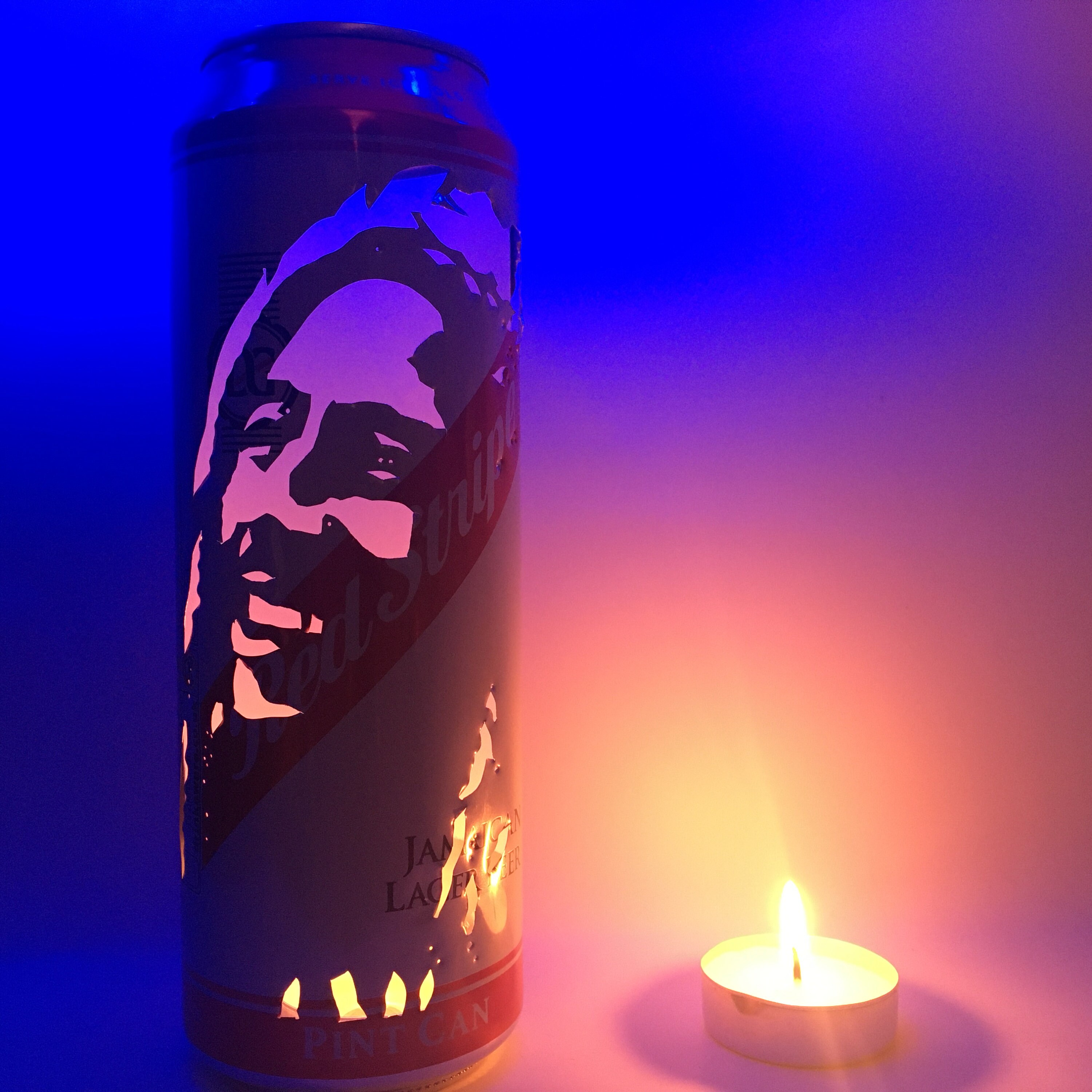 Bob Marley Beer Can Lantern Jamaica Red Stripe Reggae Pop Art | Etsy UK