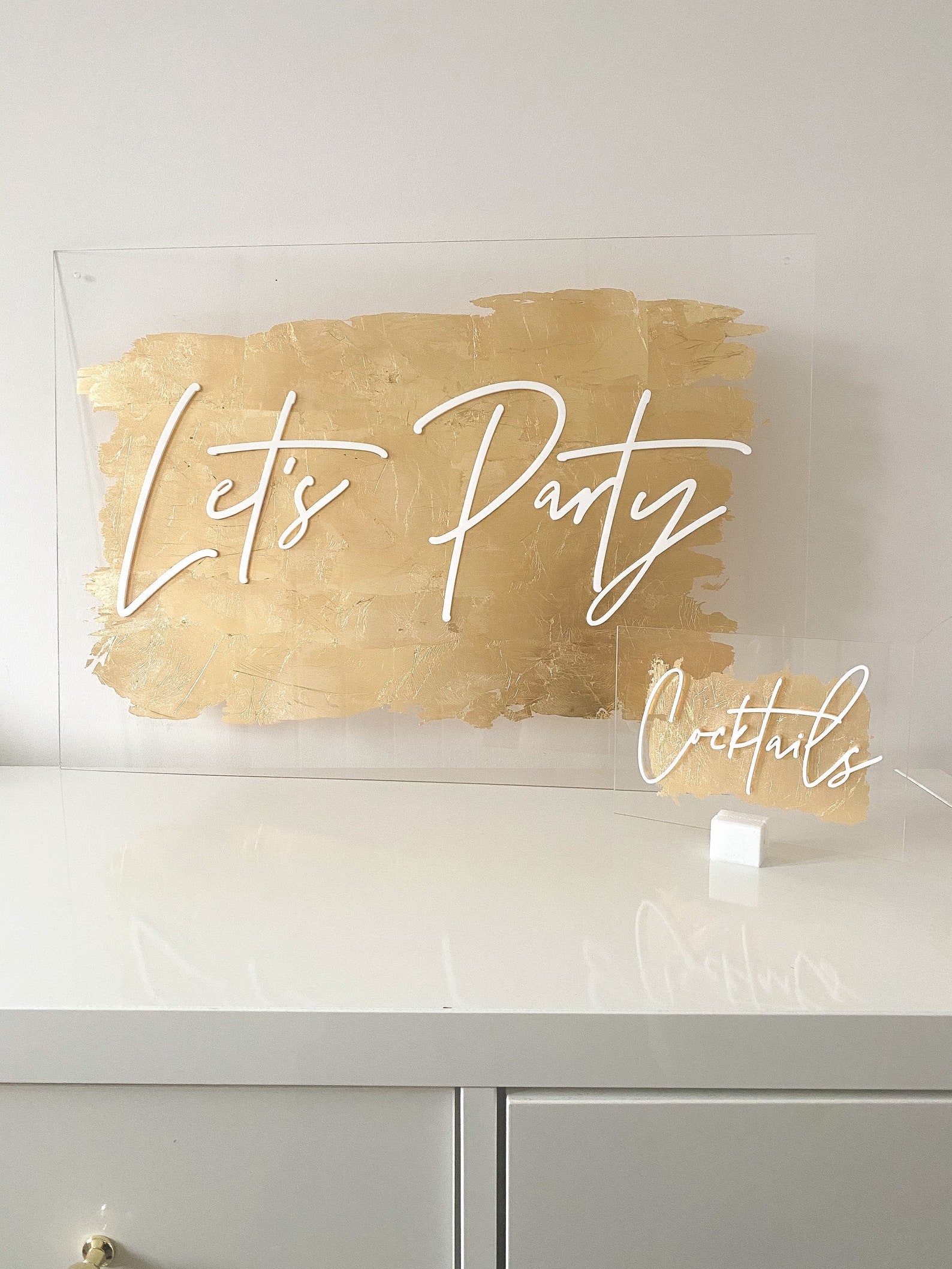 Clear Acrylic Party Sign Cocktails Bar Sign Personalised - Etsy UK