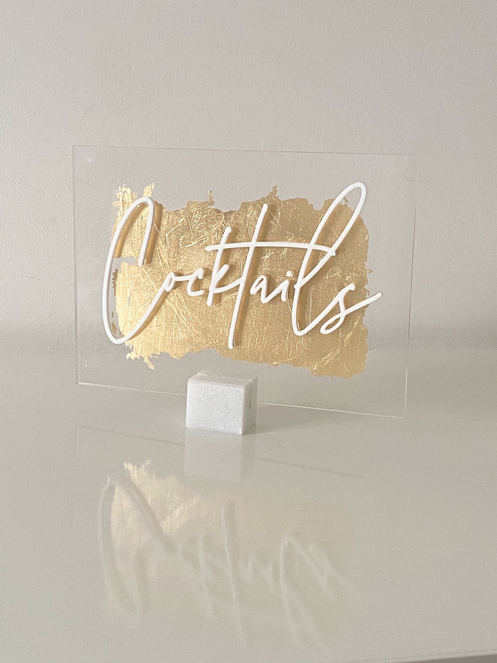 Clear Acrylic Party Sign Cocktails Bar Sign Personalised - Etsy UK