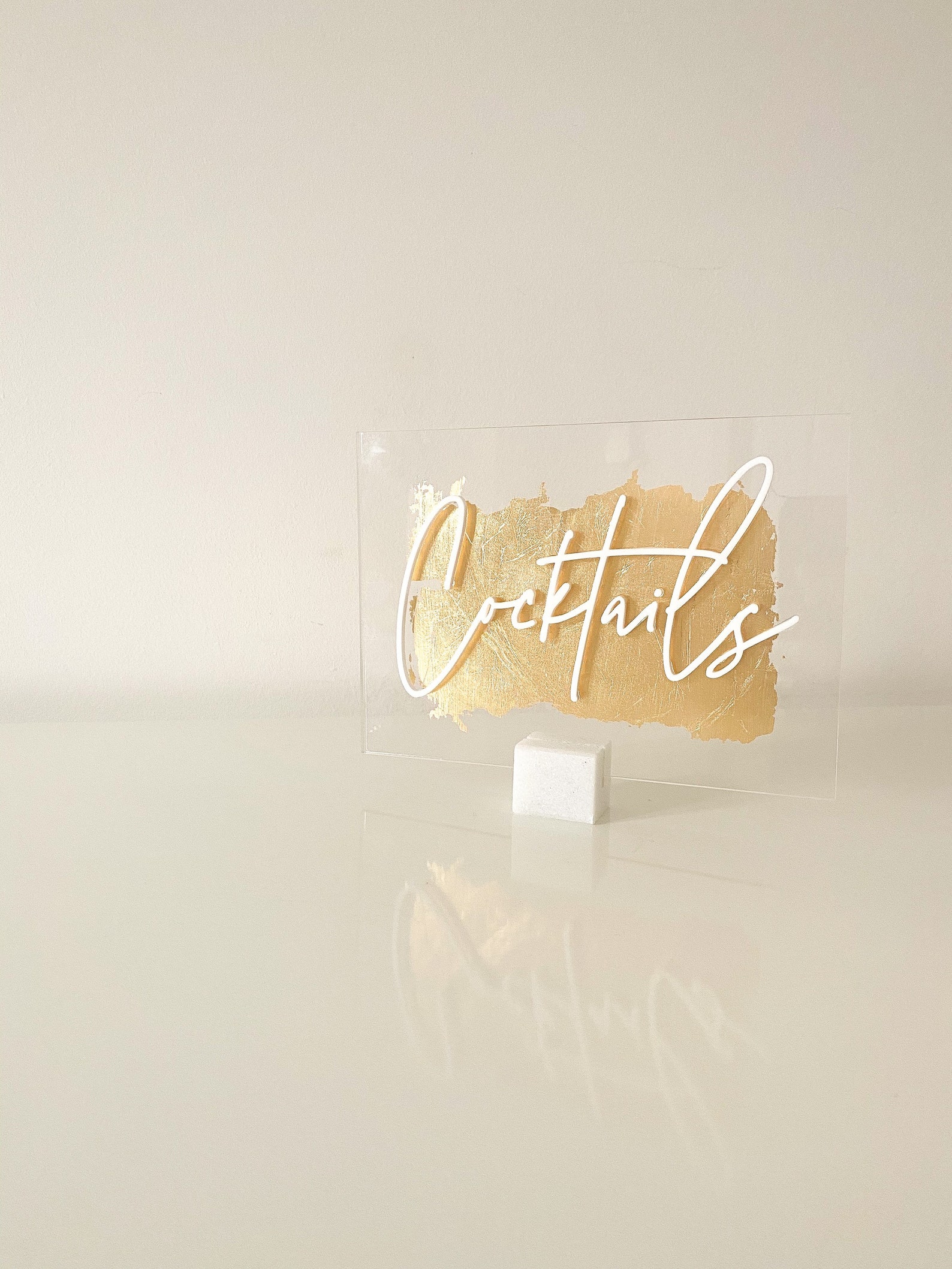 Clear Acrylic Party Sign Cocktails Bar Sign Personalised - Etsy UK