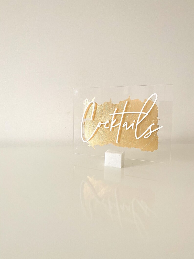 Clear Acrylic Party Sign Cocktails Bar Sign Personalised - Etsy UK