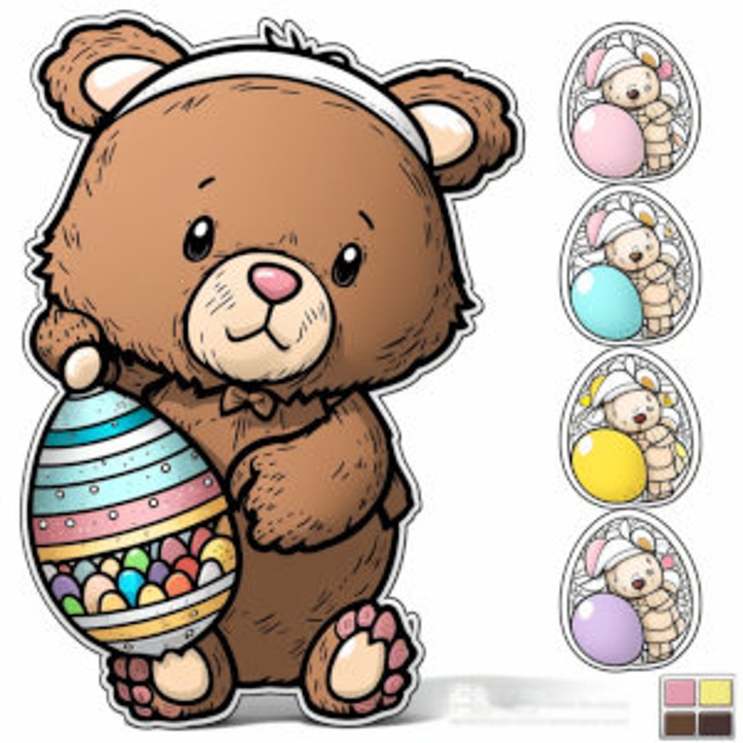 Teddy Bear Easter Egg Image PNG, Cute Teddy Clipart, Teddy Bear ...