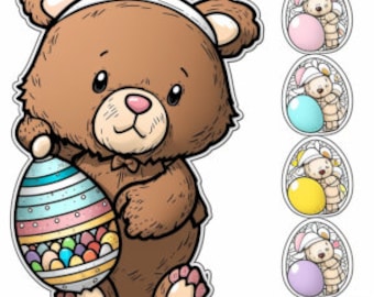 Teddy Bear Easter Egg Image PNG, Cute Teddy Clipart, Teddy Bear ...