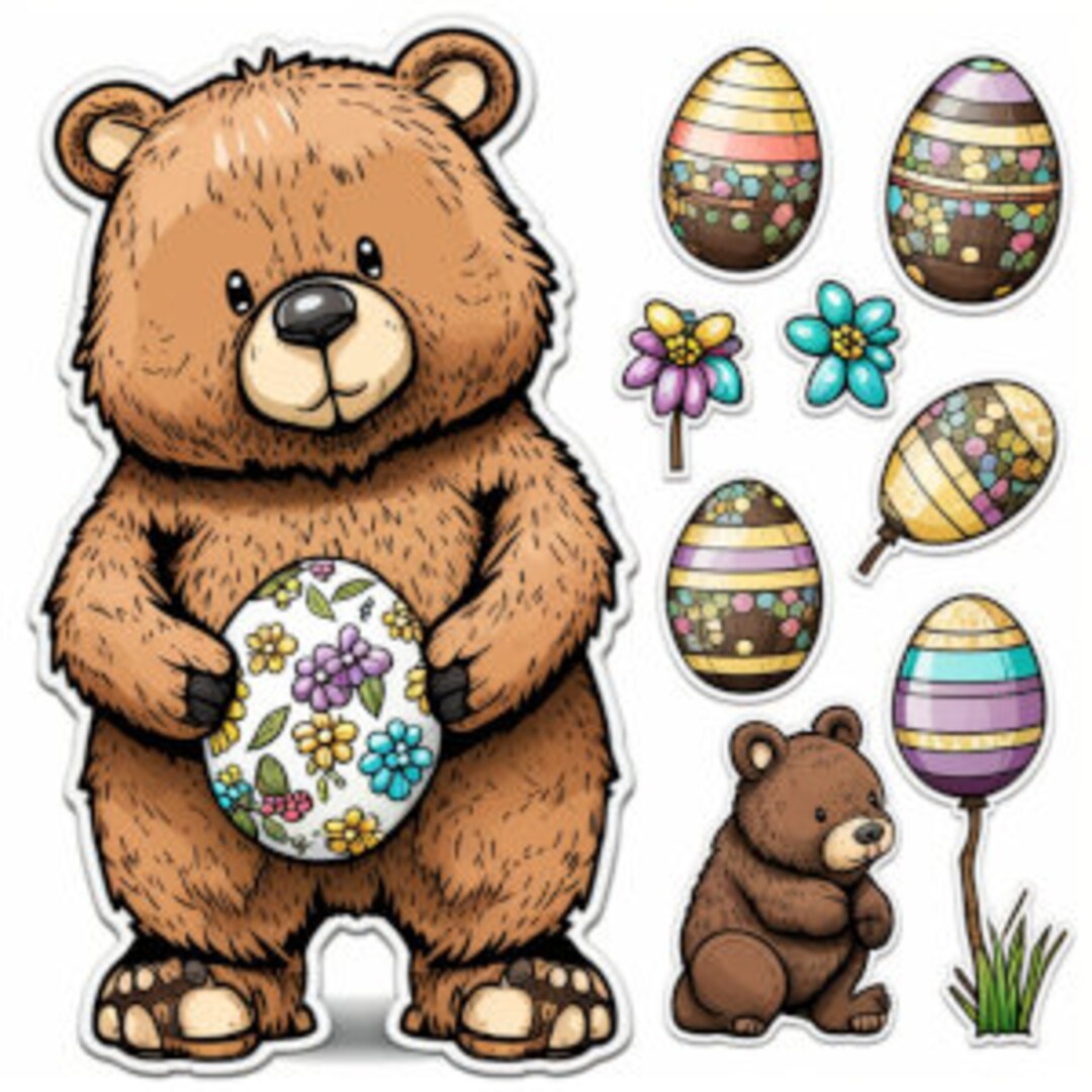 Teddy Bear Easter Egg Image PNG, Cute Teddy Clipart, Teddy Bear ...