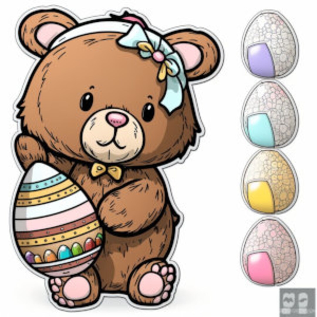 Teddy Bear Easter Egg Image PNG, Cute Teddy Clipart, Teddy Bear ...
