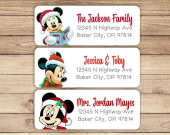 Mickey Mouse Address Labels | Etsy