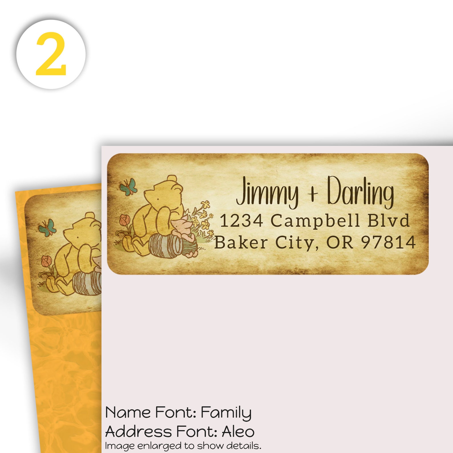 Vintage Classic Winnie the Pooh Address Labels Great Gift - Etsy
