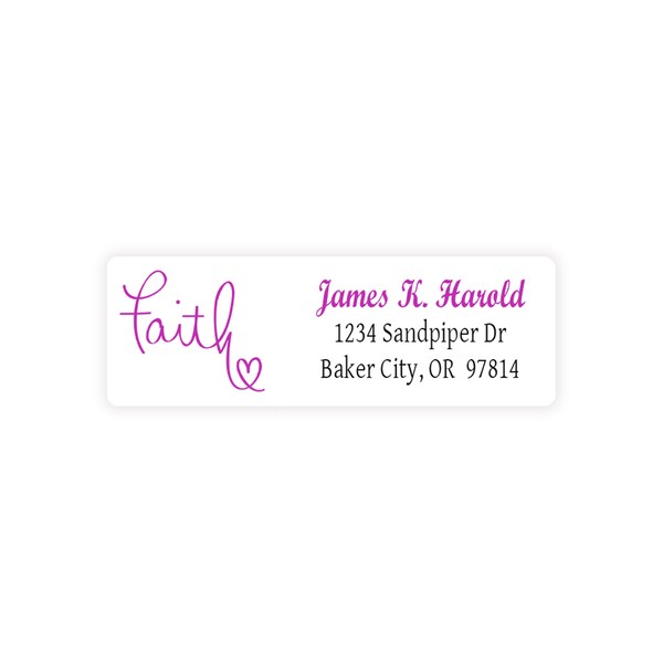 Address Labels With Faith - Etsy