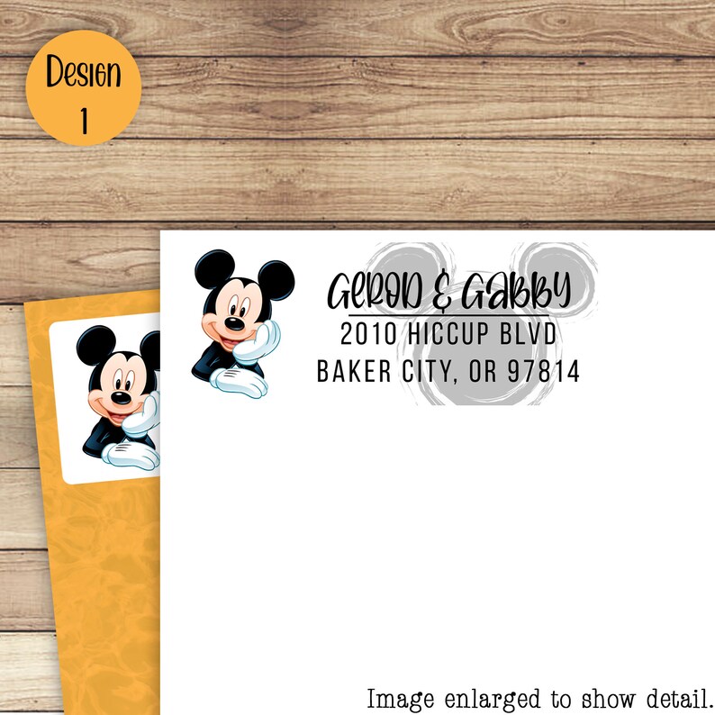 Custom Address Labels Disney Mickey Mouse Labels 30 | Etsy