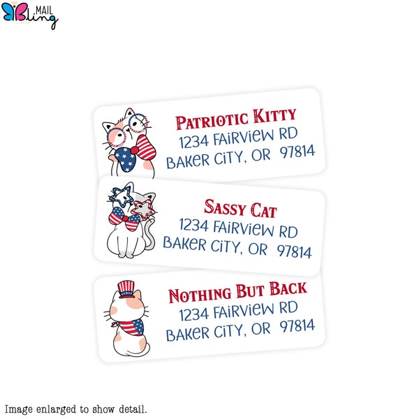 Cat Address Labels - Etsy