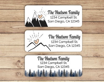 Set of 30 Address Labels Weatherproof Labels Return Address Stickers ...
