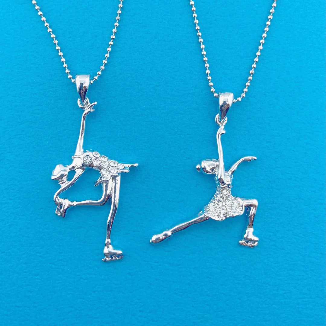 Ice Figure Skating Dancer Gymnastics Ballerina Girl Shaped Pendant ...