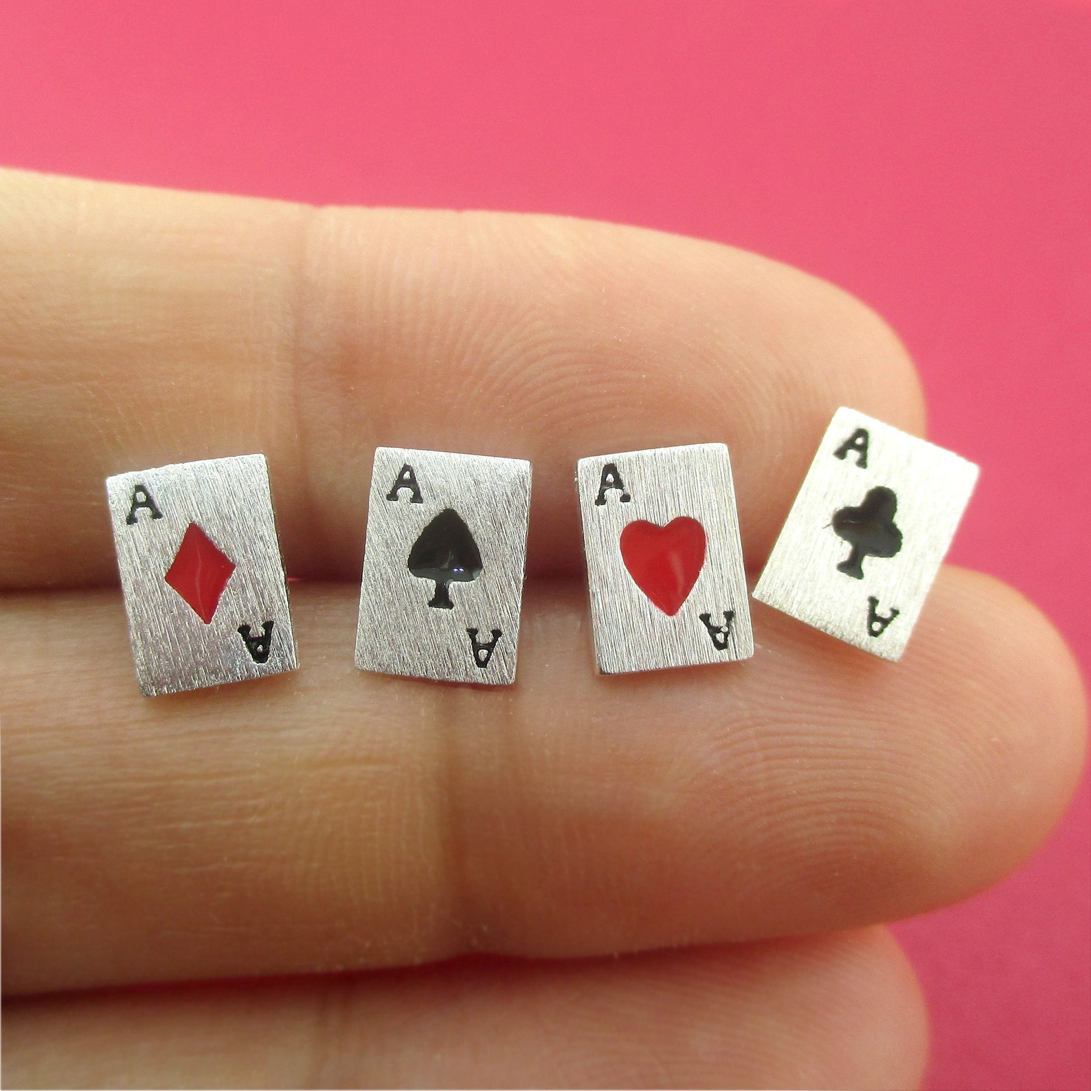 Straight Flush Four of A Kind Playing Cards Aces Shaped Poker | Etsy