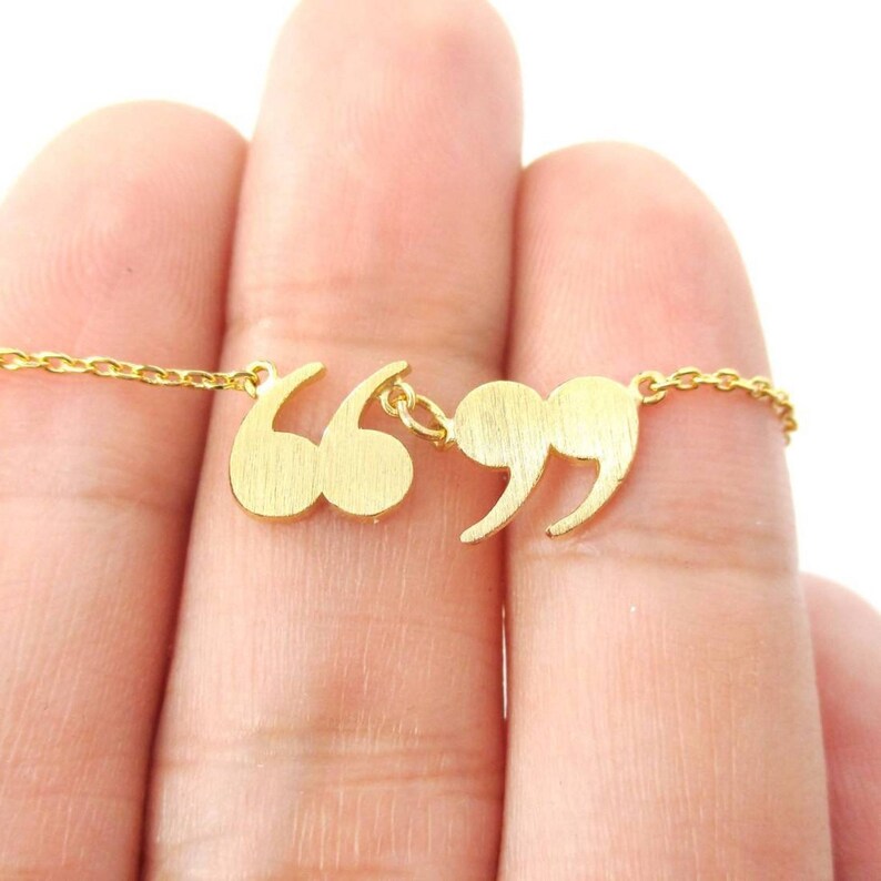 Quotation Speech Marks Inverted Commas Shaped Punctuation Charm ...