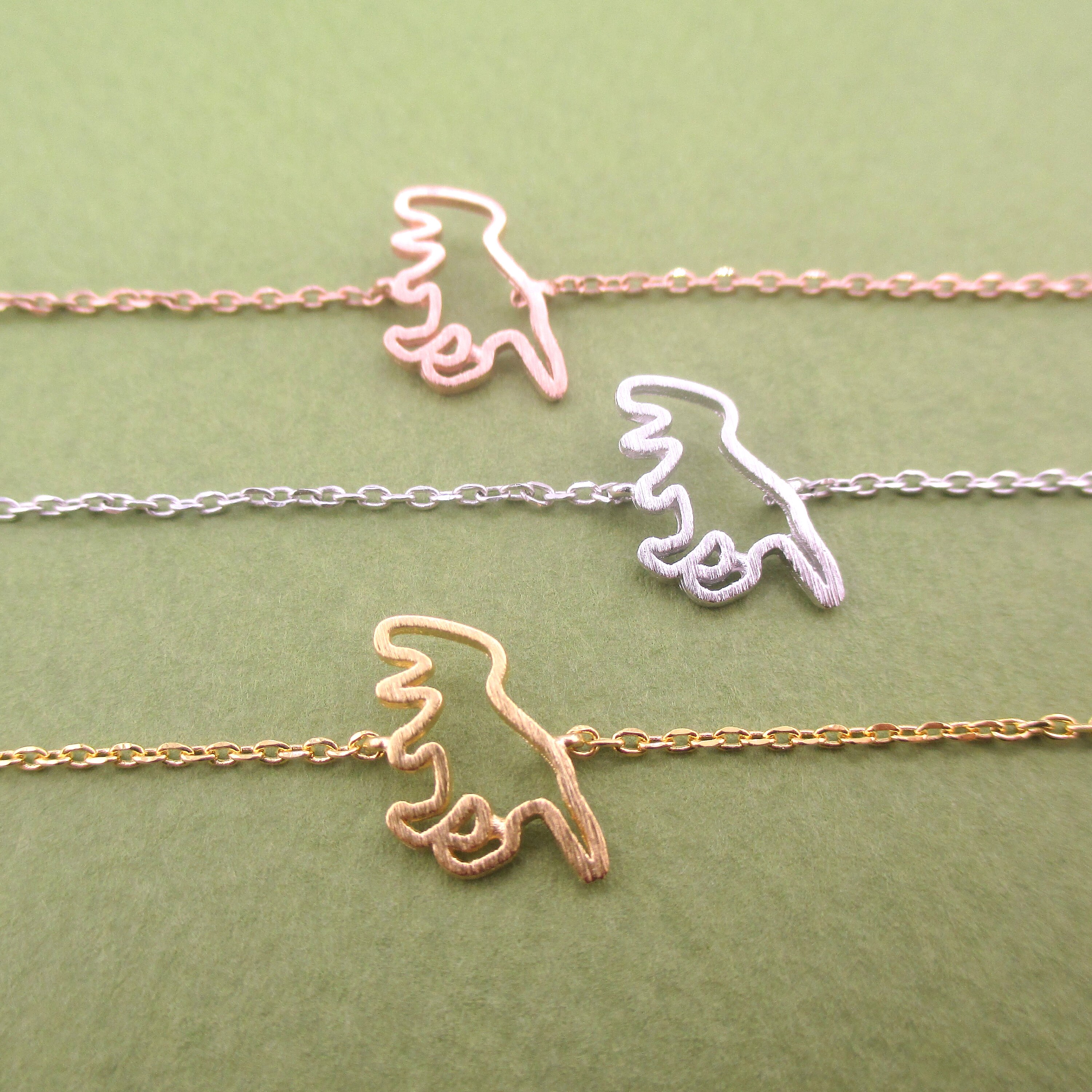 Tyrannosaurs Rex Raptor T-rex Dinosaur Shaped Animal Charm Bracelet in ...