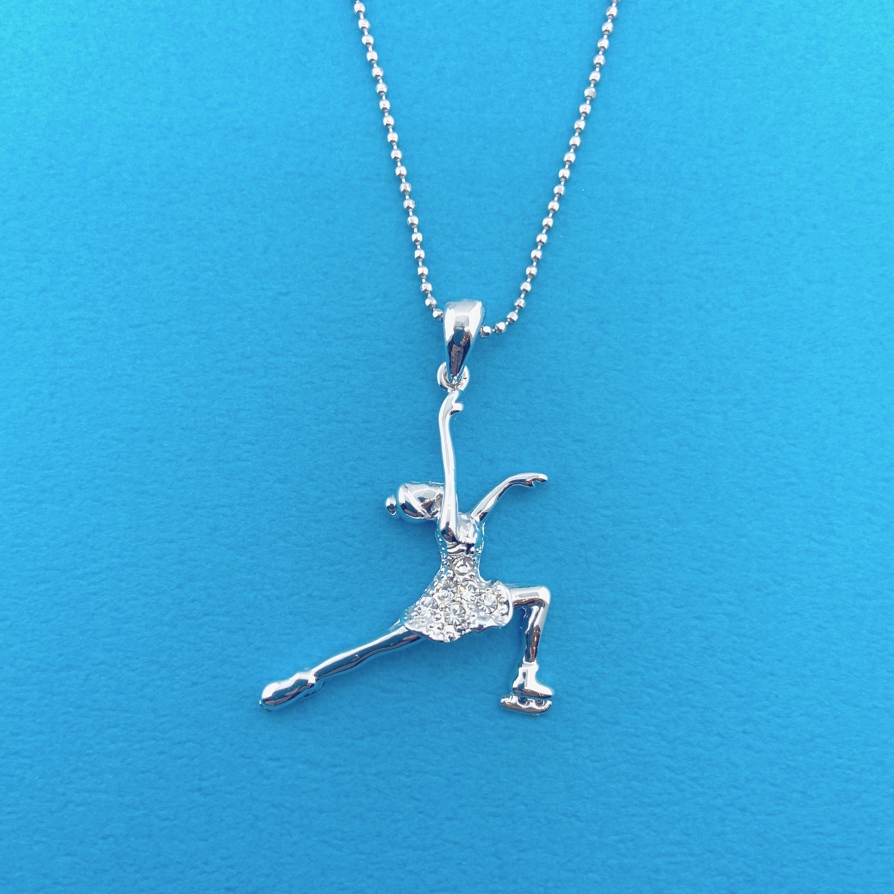 Ice Figure Skating Dancer Gymnastics Ballerina Girl Shaped Pendant ...