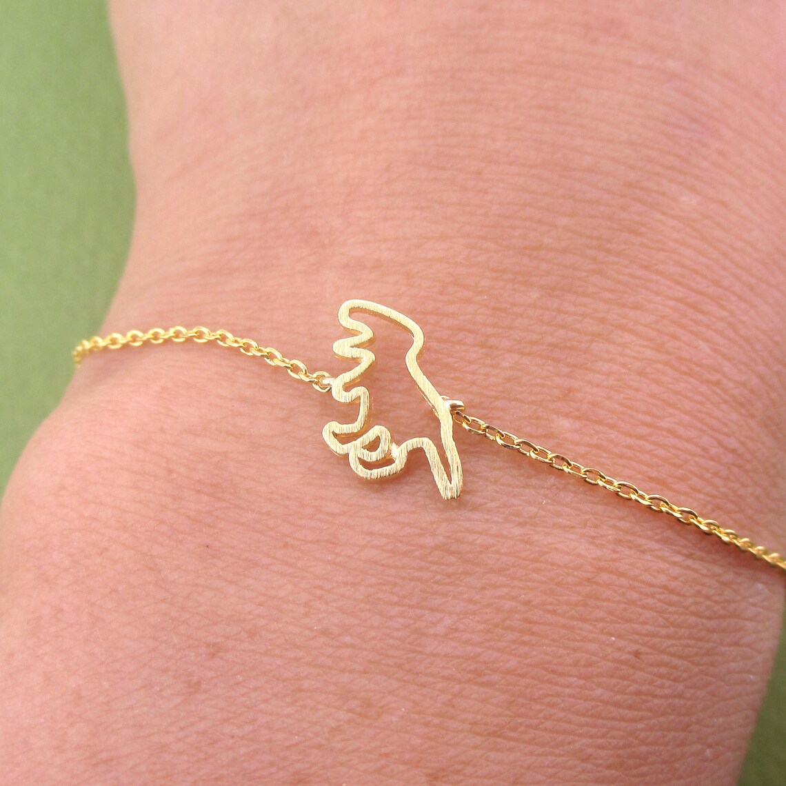 Tyrannosaurs Rex Raptor T-rex Dinosaur Shaped Animal Charm Bracelet in ...
